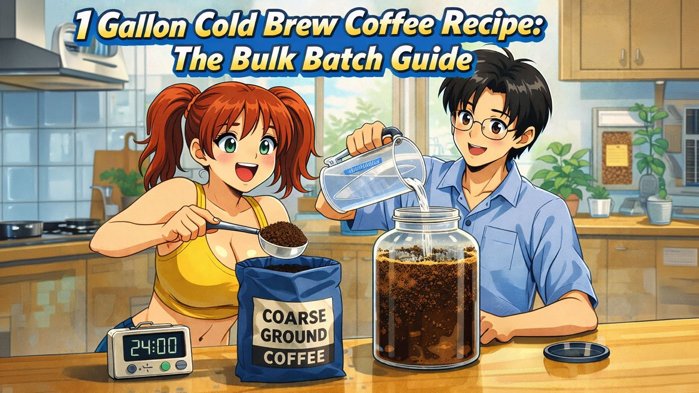 1 Gallon Cold Brew Coffee Recipe: Ratio, Grind, And Storage