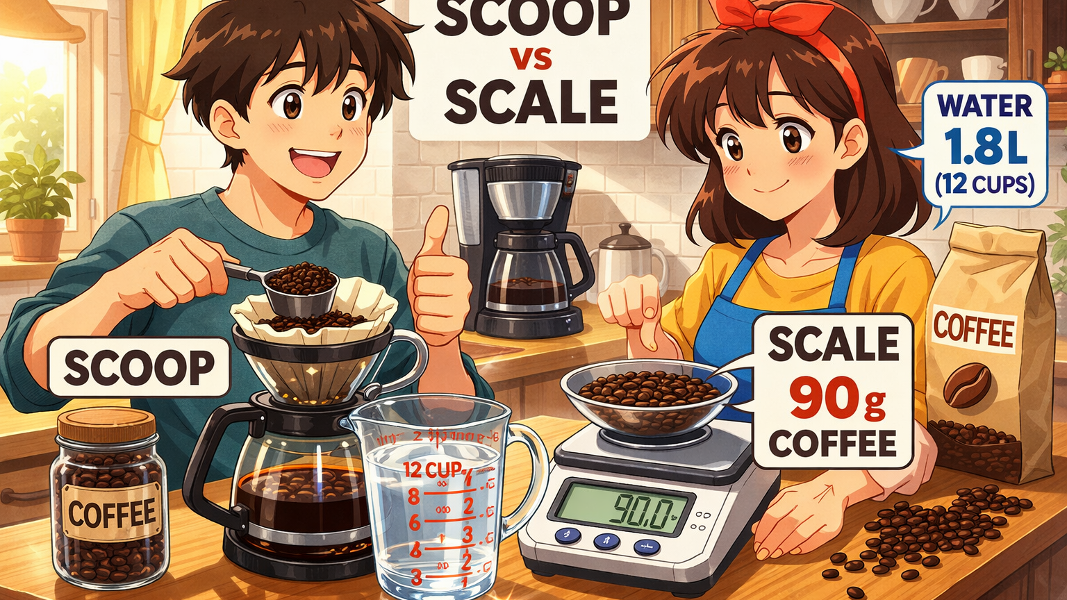 How Many Scoops Of Coffee For 12 Cups? (The Golden Ratio) - The Golden Lamb