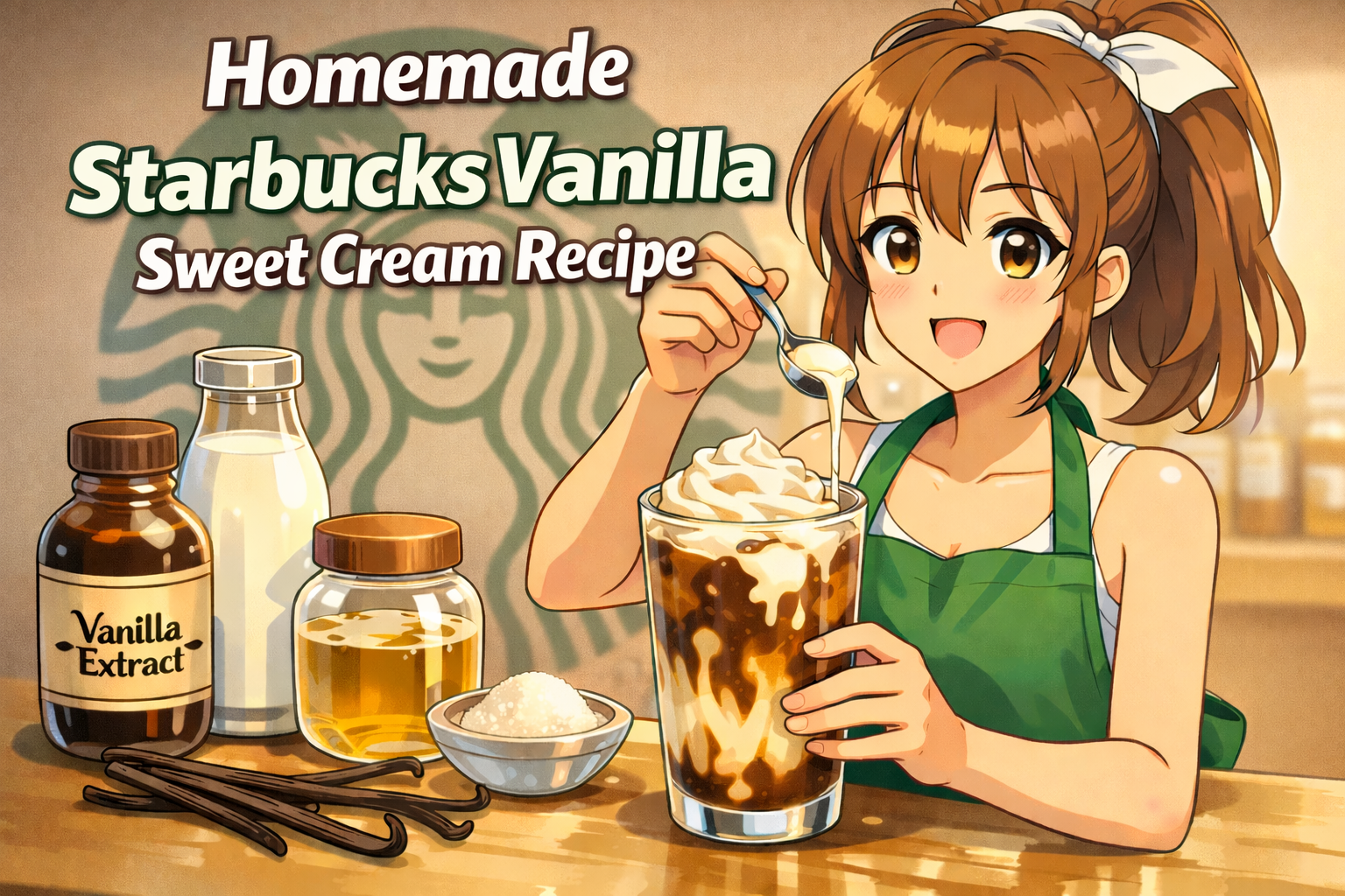 Starbucks Vanilla Sweet Cream Recipe: Ratio, Uses, And Coffee Science ...